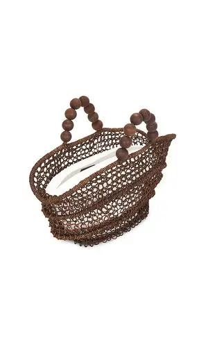 Poolside The Comporta Raffia Tote Bag - Cocoa