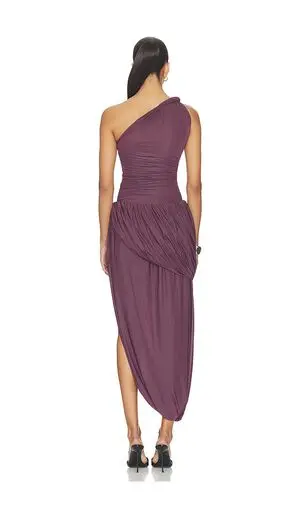 MAYGEL CORONEL Asymmetrical Draped Gown