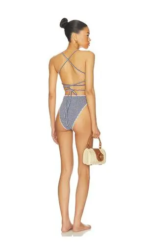 LOVERS AND FRIENDS Ruby One Piece - Blue Gingham
