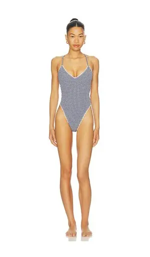 LOVERS AND FRIENDS Ruby One Piece - Blue Gingham