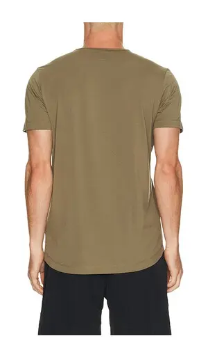 CUTS Curve Hem Tee In Brown