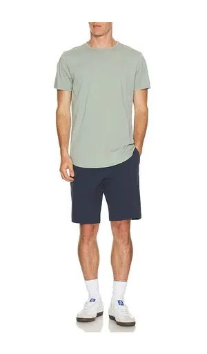 CUTS Curve Hem Tee In Slate - Slate Grey