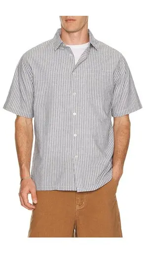 FORMER Reynolds Stripe Shirt In Blue