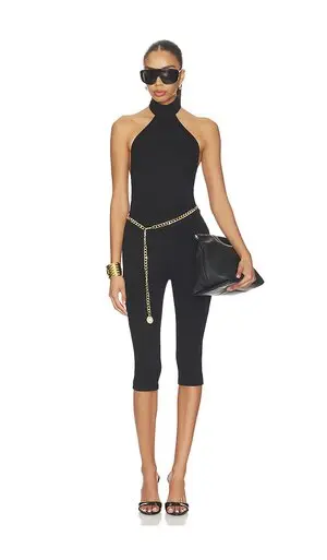 Superdown Open Back Capri Jumpsuit