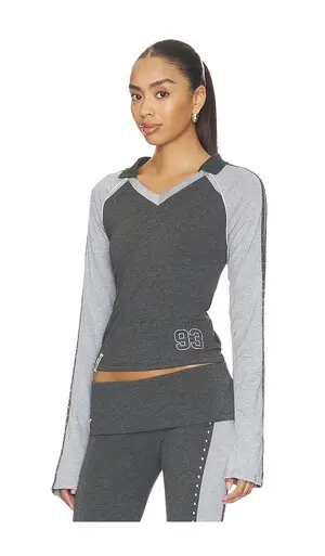 JADED LONDON Studded Football Baby Tee