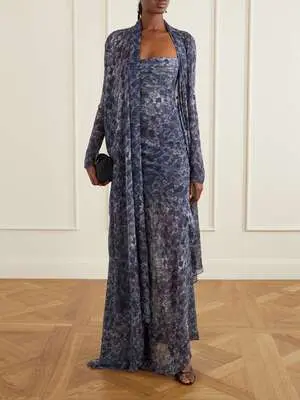 CORTANA Meena Silk-satin Maxi Dress