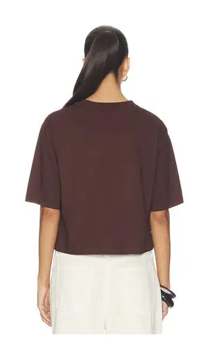 Enza Costa Short Sleeve Structured Tee
