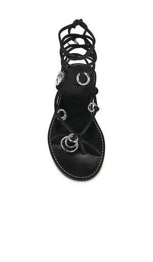 Polo Ralph Lauren Leather Ring Wrap Flat Sandals