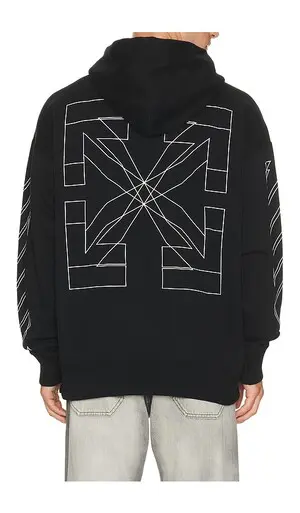 Off-white Trimmed Sweatshirts Hoodies For Men