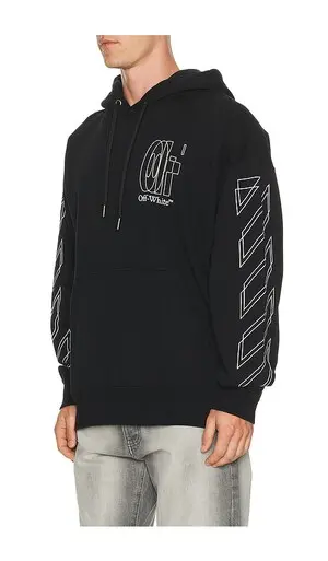 Off-White Double Arrow Skate Hoodie - Black