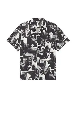 VOWELS Printed Still Shirt - Black