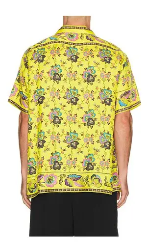 VOWELS Short Sleeve Silk Shirt