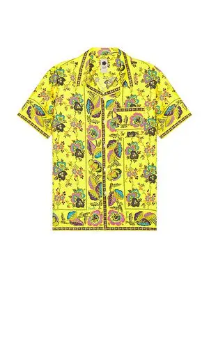 VOWELS Short Sleeve Silk Shirt