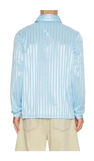 METALWOOD STUDIO Longsleeve Player Polo In Blue