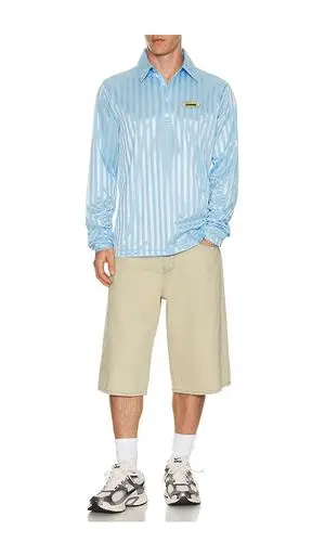 METALWOOD STUDIO Longsleeve Player Polo In Blue