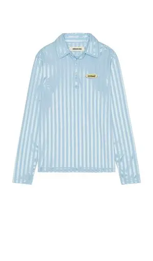 METALWOOD STUDIO Longsleeve Player Polo In Blue
