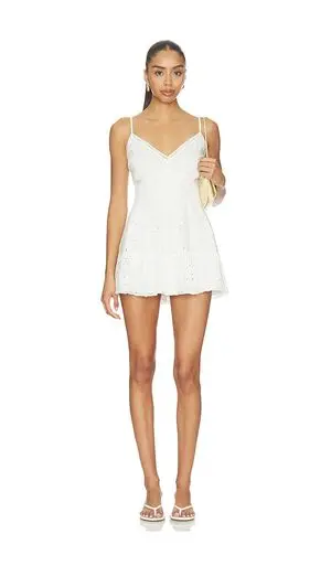Loveshackfancy Ameliane Lace-Trimmed Slip Dress - Cream | Editorialist