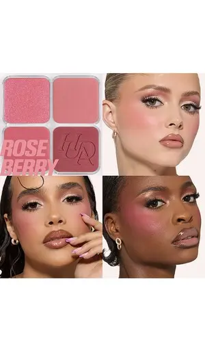 HUDA BEAUTY Blush Filter Blurring Blushlighters Palette - Rose Berry