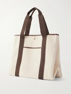 Rue De Verneuil Traversée Large Canvas Tote - Neutrals