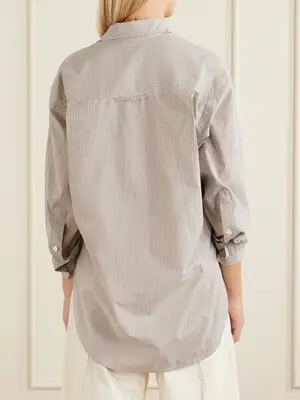Citizens Of Humanity Kayla Checked Cotton-poplin Shirt - Neutrals