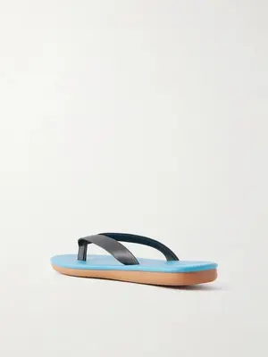 ANCIENT GREEK SANDALS Saionara Leather Flip Flops - Blue