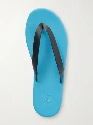 ANCIENT GREEK SANDALS Saionara Leather Flip Flops - Blue