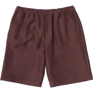 VOWELS Dry-touch Wool Easy Shorts - Brown