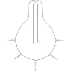 LUCY QUARTERMAINE Multi Icicle Drop Necklace - Sterling Silver