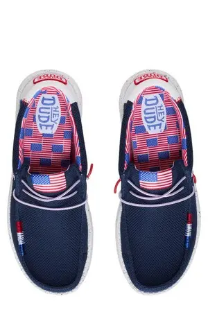 HEY DUDE Wally Lace-up Shoe - Blue