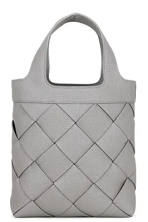 Bottega Veneta Intrecciato Taurillon Borsa - Basalt & Silver