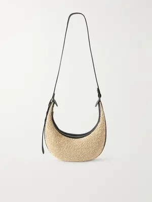 Khaite Augustina Small Raffia Shoulder Bag - Neutrals