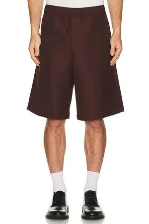 VOWELS Easy Twill Shorts - Brown
