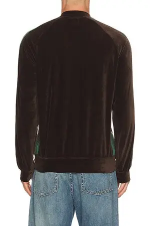 Needles Rib Collar Track Jacket - Brown