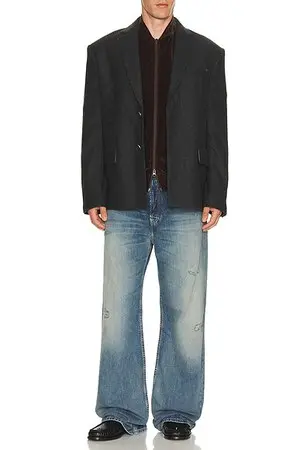 Needles Rib Collar Track Jacket - Brown