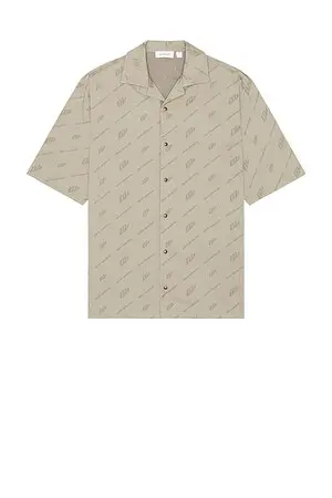 Off-White Jacquard Bowling Shirt - Stone