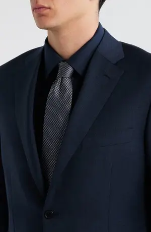 Canali Siena Regular Fit Slub Wool Suit