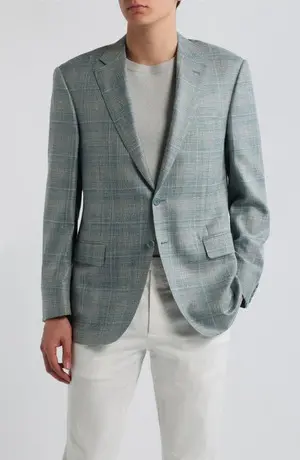 Canali Siena Regular-fit Plaid Sport Coat - Green