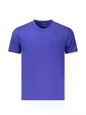 NAPAPIJRI Logo-embroidered T-shirt - Blue