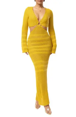 JLUXLABEL Blossom Haven Maxi Dress - Yellow