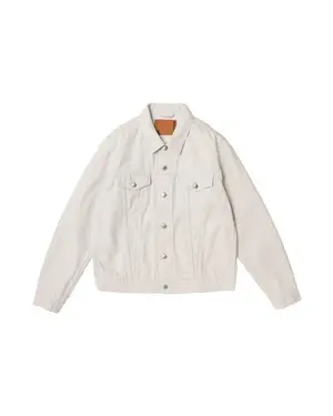 VOWELS Classic Trucker Denim Jacket - Ivory