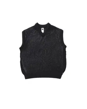 VOWELS Knitted Vest - Black