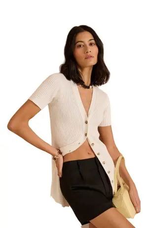 Onia V-neck Button-front Shirt Dress