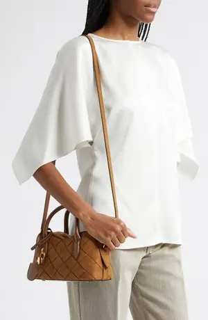 Stella McCartney Small Ryder Woven Bag - Brandy