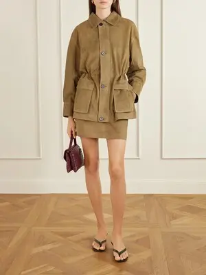 ARMA Maeve Suede Jacket - Neutrals