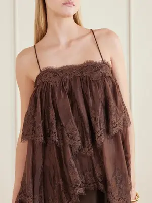 Aje Ophelia Lace-trimmed Camisole