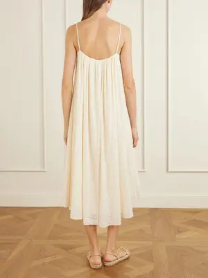 ERES Confidentielle Draped Silk And Cotton-blend Coverup