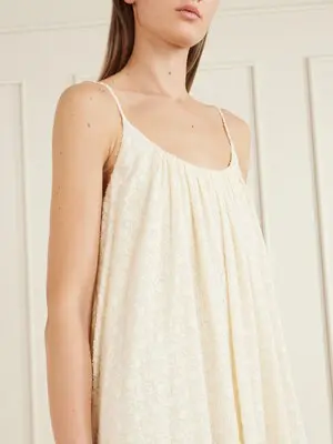 ERES Confidentielle Draped Silk And Cotton-blend Coverup