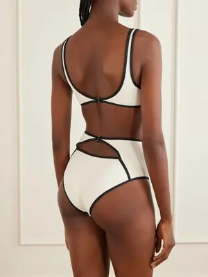 Kiki De Montparnasse Contrast Trim Bikini Top