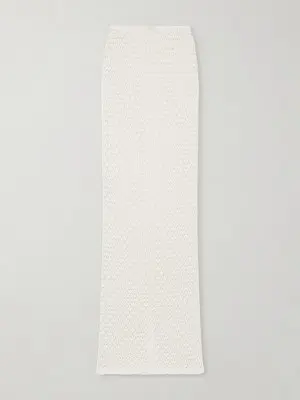 SARA CRISTINA Arena Crocheted Cotton Coverup - Neutrals