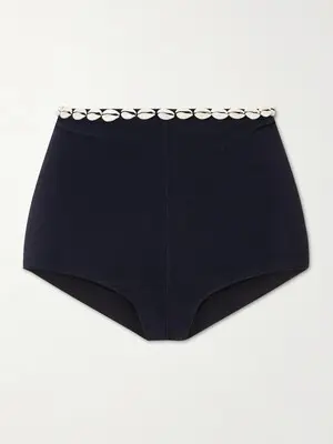 SARA CRISTINA Embellished Bikini Bottom - Black